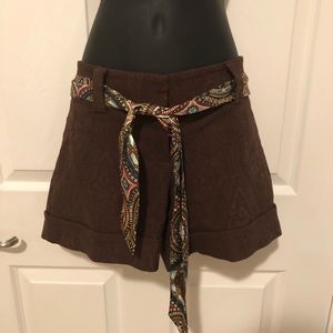 Cache | Shorts | Cache Brown Shorts Size 2 | Poshmark